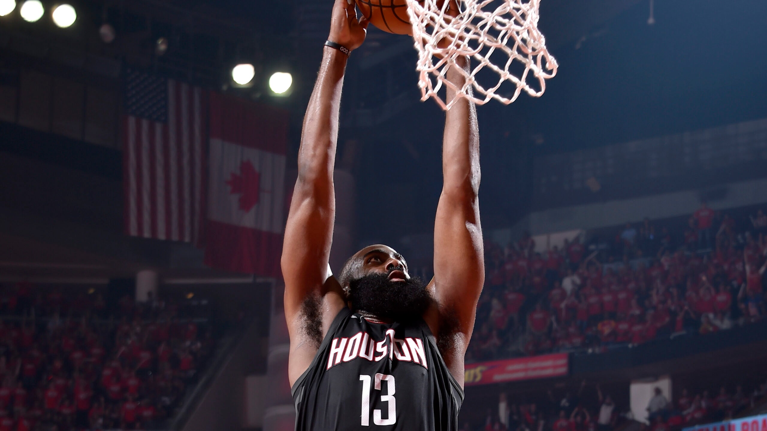James Harden Rockets Dunk