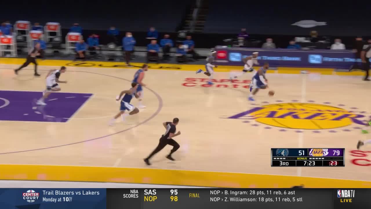 Great passing by LeBron James | Los Angeles Lakers