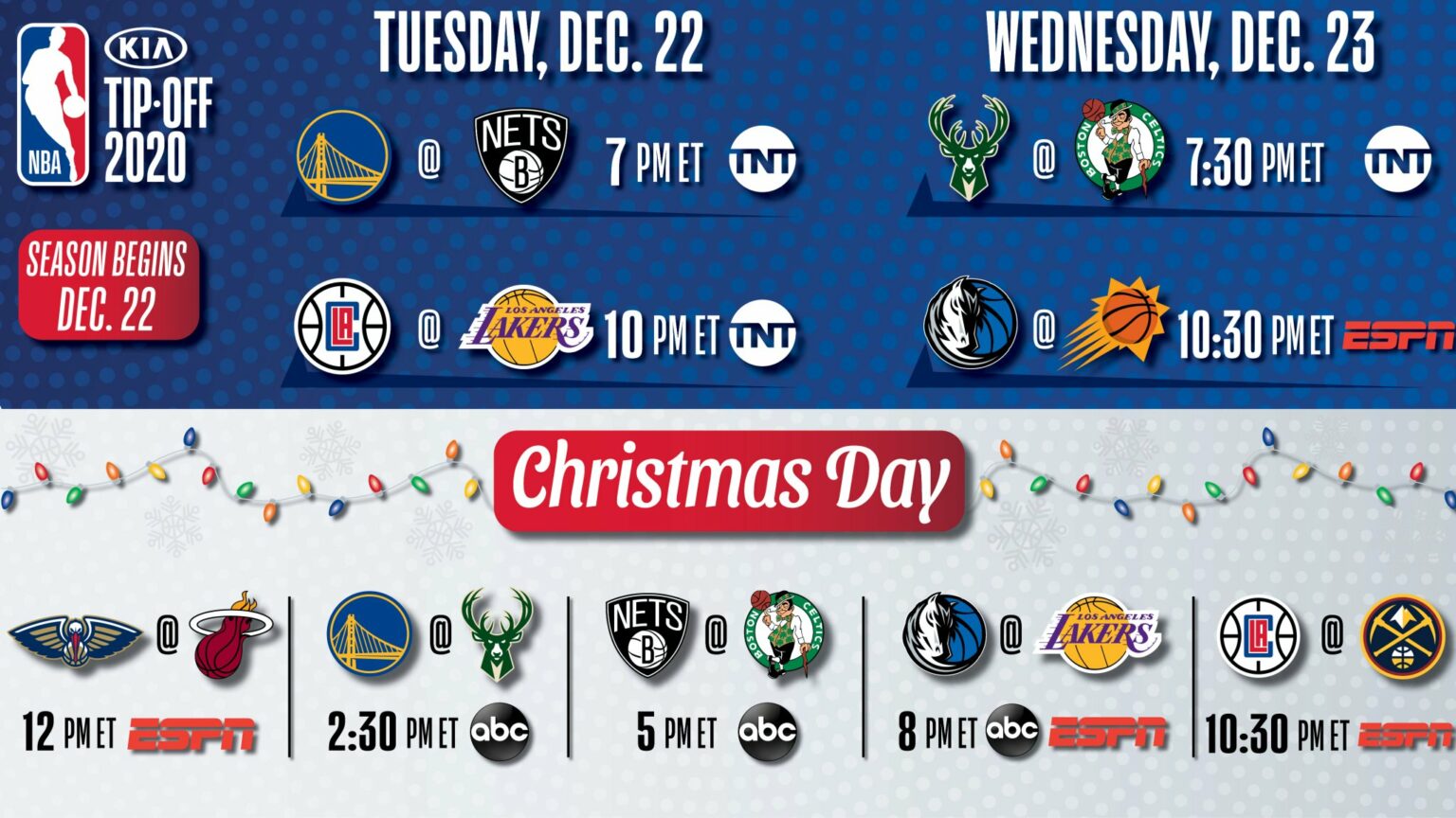 NBA releases National TV schedule for opening night, Christmas | NBA.com