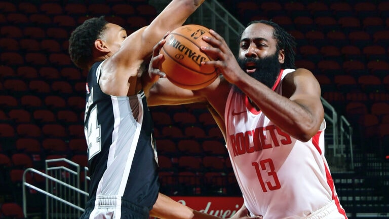 James Harden makes preseason debut with Rockets | NBA.com