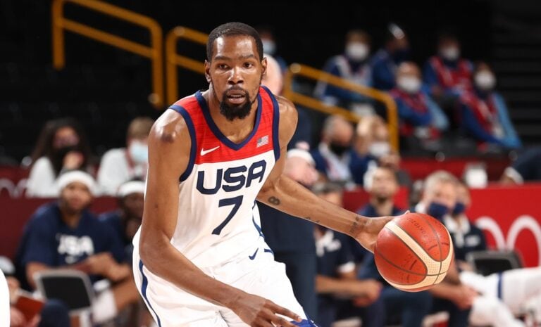 Kevin Durant surpasses Carmelo Anthony for most points in U.S. Olympic ...