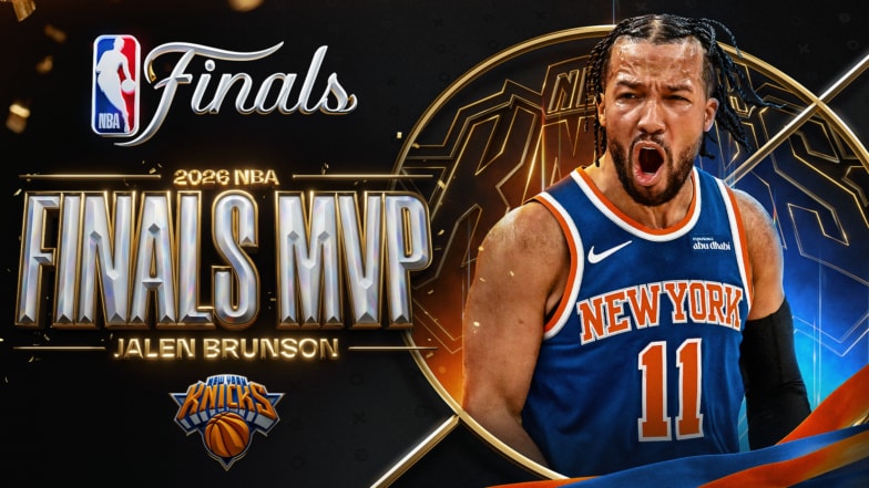 Jalen Brunson wins Bill Russell trophy as 2026 NBA Finals MVP | NBA.com
