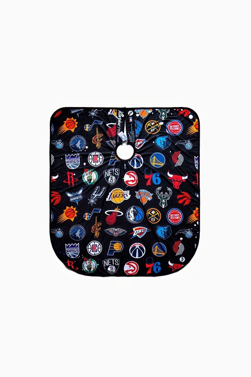 Holiday Gift Guide: The multi-logo NBA Barber cape | NBA.com