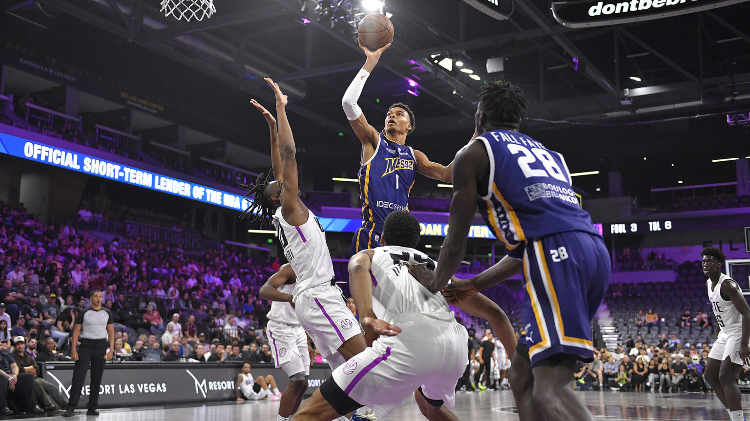 Top prospect Victor Wembanyama shows off repertoire in high-profile exhibition | NBA.com