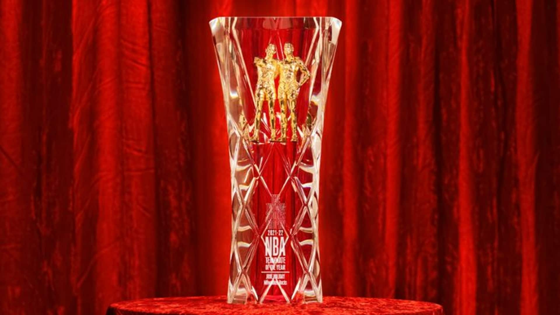 NBA unveils redesigned trophies for end-of-season awards | NBA.com