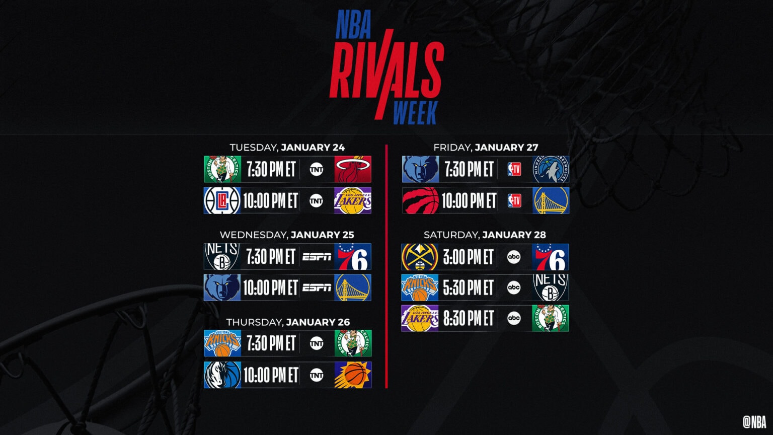 Viewer’s guide for NBA's first-ever Rivals Week | NBA.com