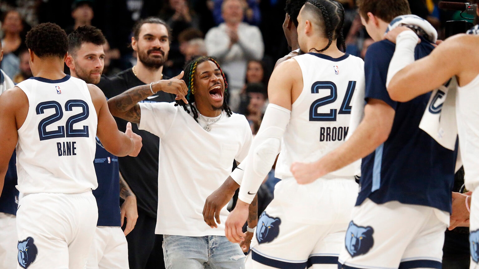 Ja Morant rejoins Grizzlies as his 8-game suspension ends | NBA.com