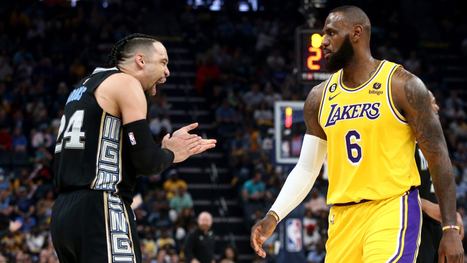 LeBron James clashes with Dillon Brooks in Game 2 %%sep%% %%sitename%%