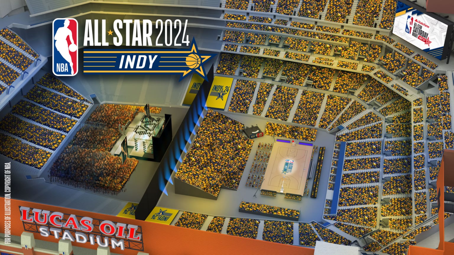 Lucas Oil Stadium to serve as multi-purpose venue for NBA All-Star 2024 ...