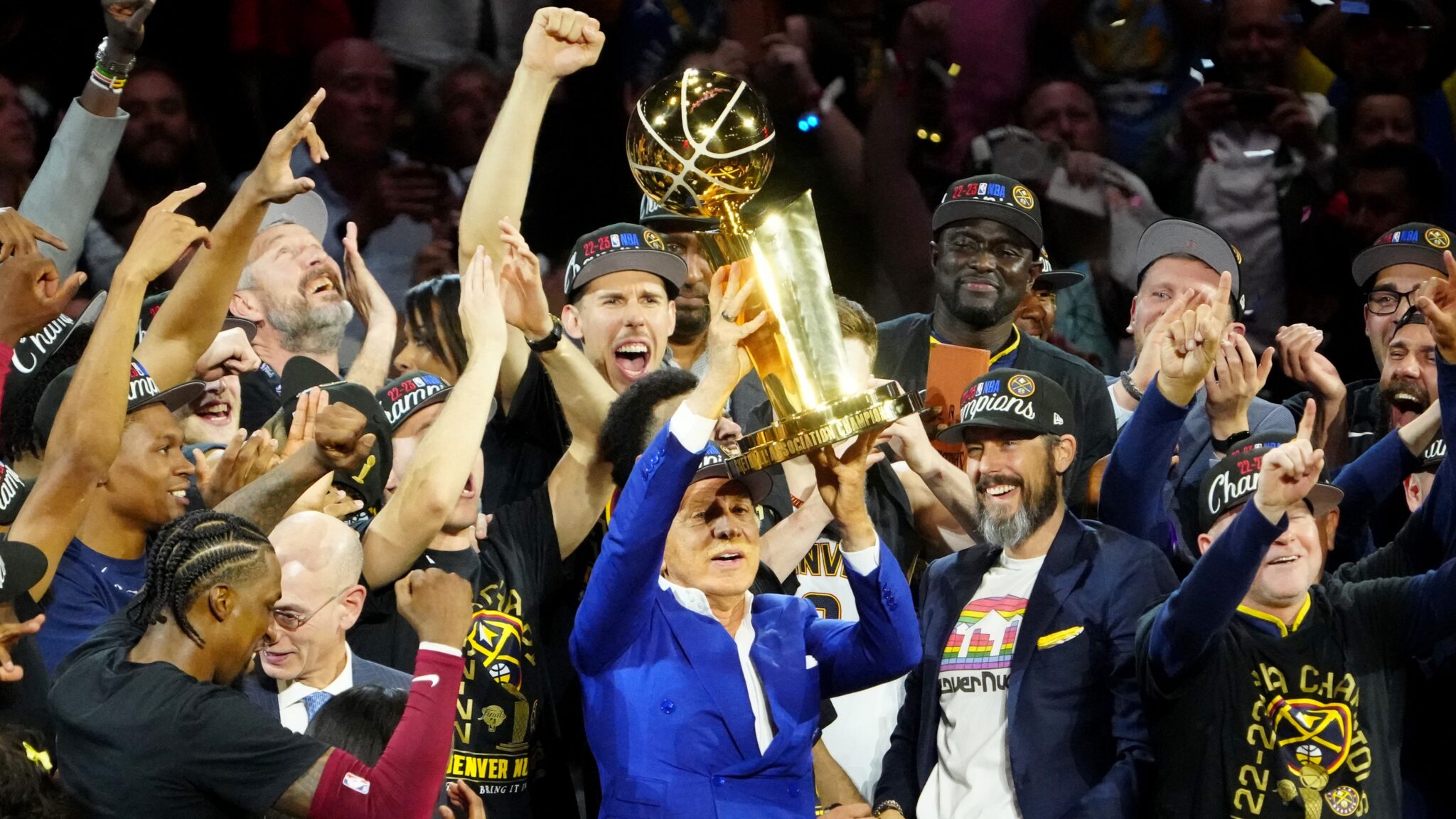 Nuggets cap championship hat trick for owner Stan Kroenke | NBA.com