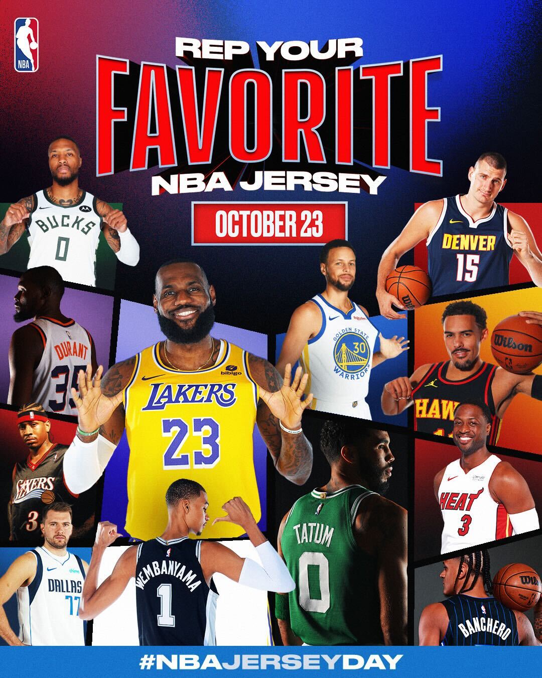 NBA Starting 5, Oct. 23: Every jersey tells a story. Know these? | NBA.com