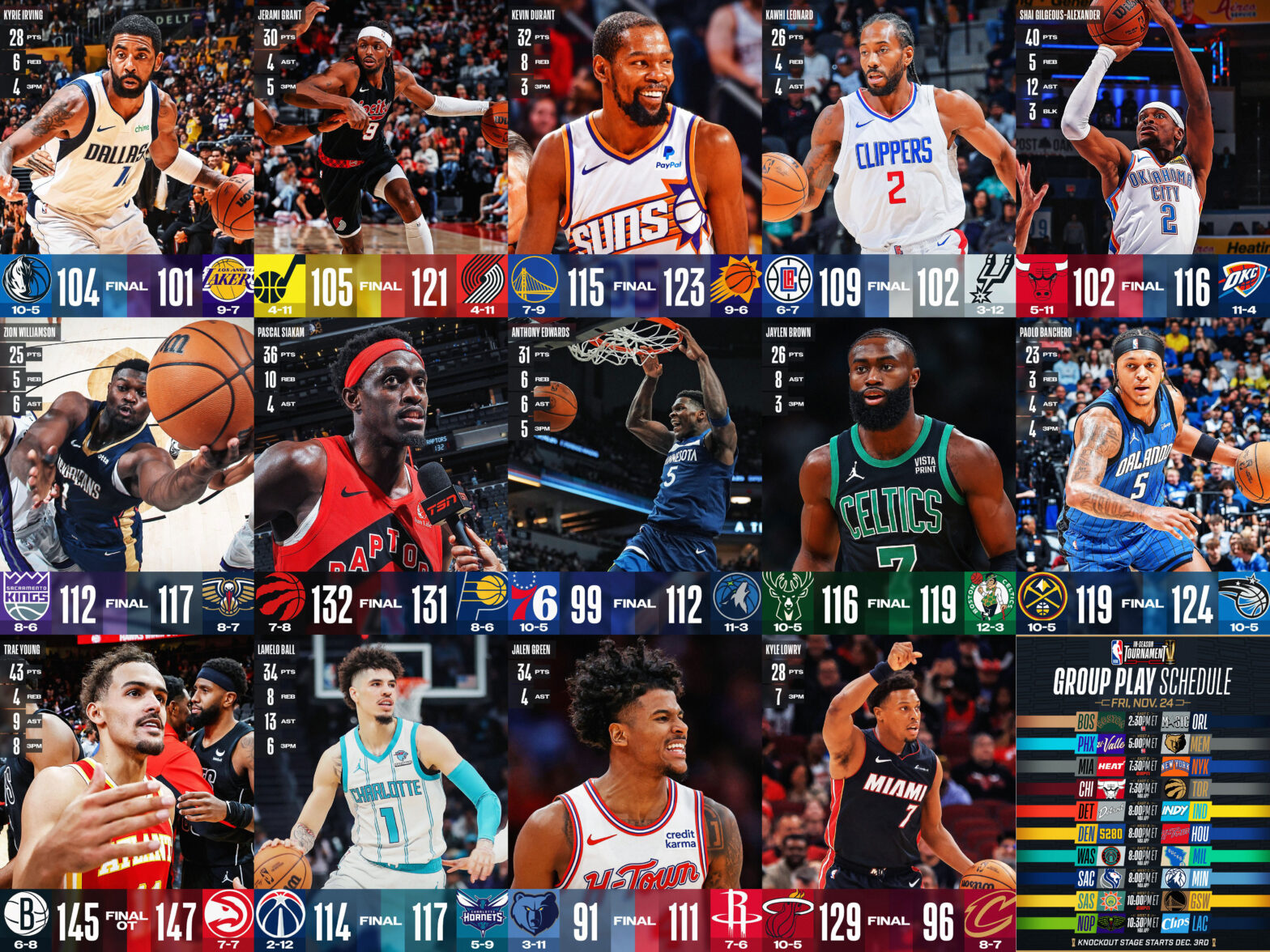 NBA Starting 5, Nov. 23: Trae, Mikal duel with 40+ on 14-game night | NBA.com