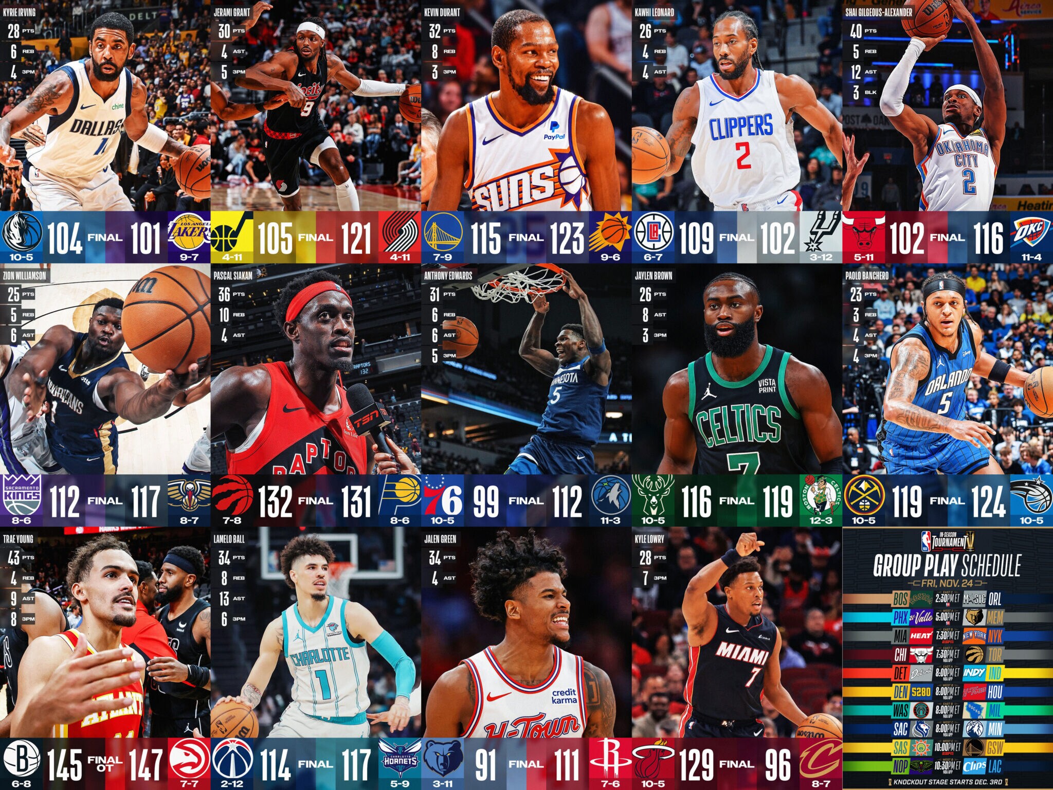 NBA Starting 5, Nov. 23: Trae, Mikal duel with 40+ on 14-game night ...