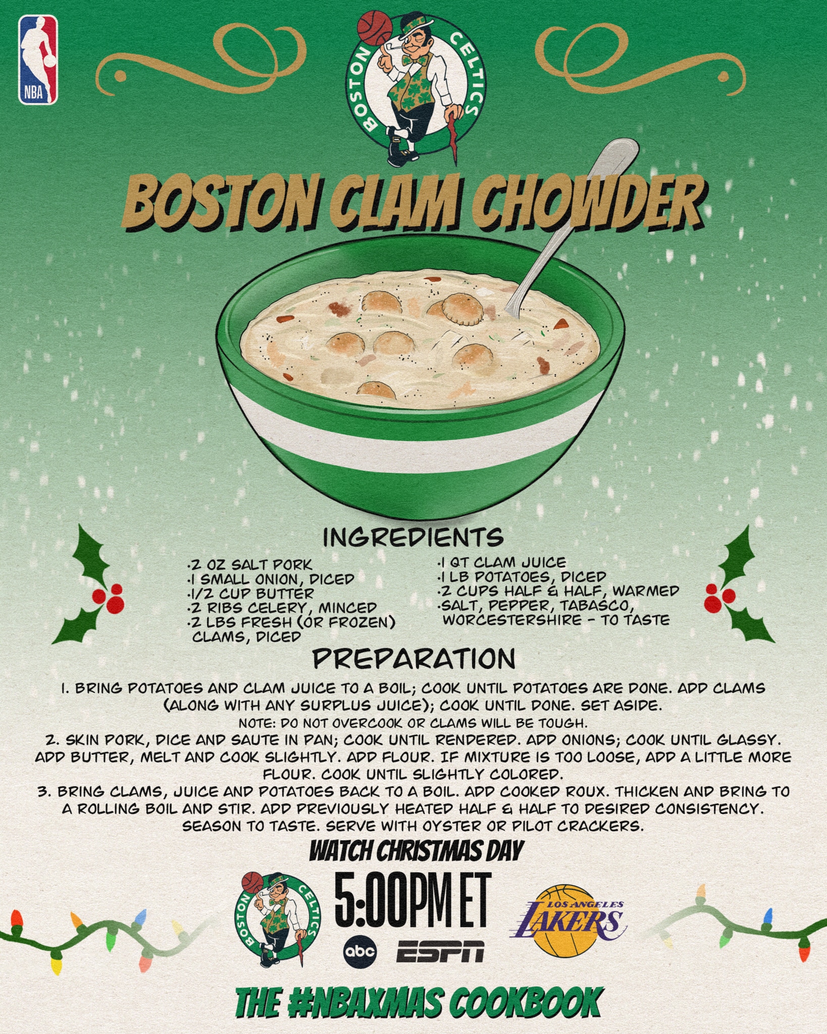 Boston Celtics: Clam Chowder | NBA.com