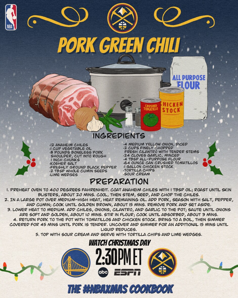 Denver Nuggets: Pork Green Chili | NBA.com