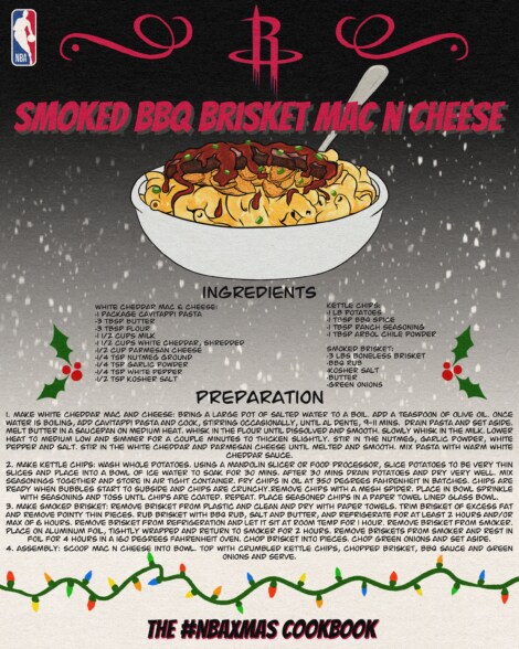 Houston Rockets: Smoked BBQ Brisket Mac N Cheese | NBA.com