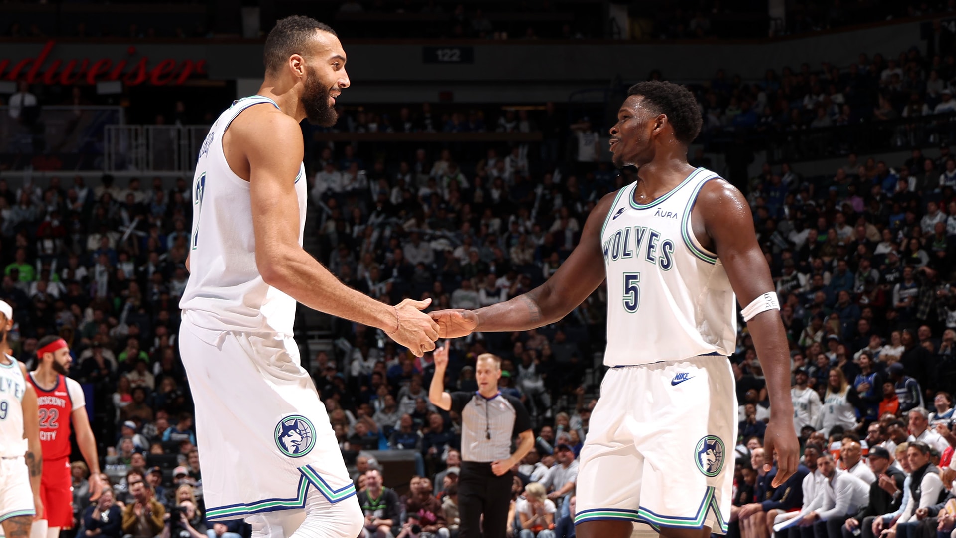 Wolves' Anthony Edwards, Rudy Gobert and Karl-Anthony Towns leading ...