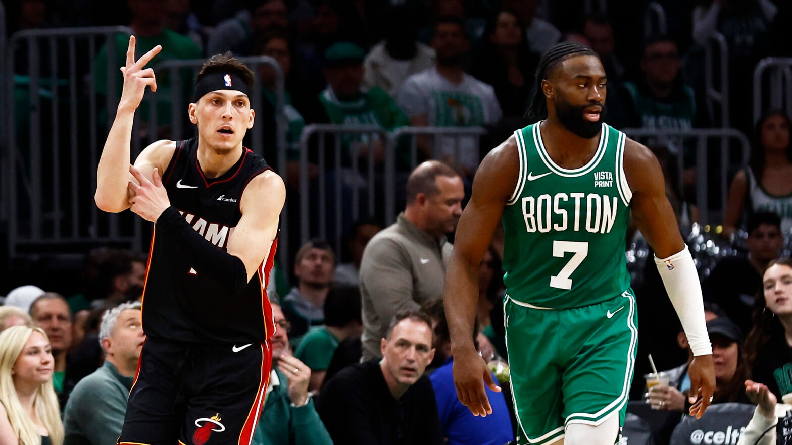 Heat set franchise playoff record with 23 3-pointers in Game 2 win ...
