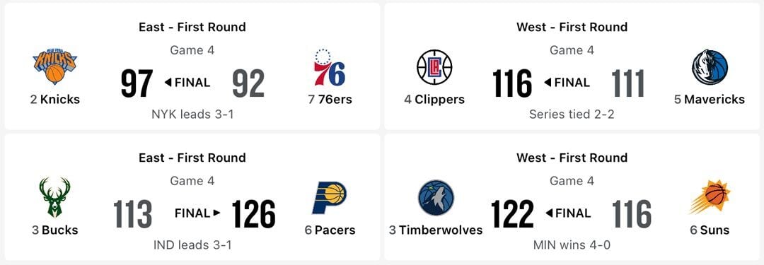 Starting 5, April 29: Jalen Brunson's record, Wolves' sweep highlight ...