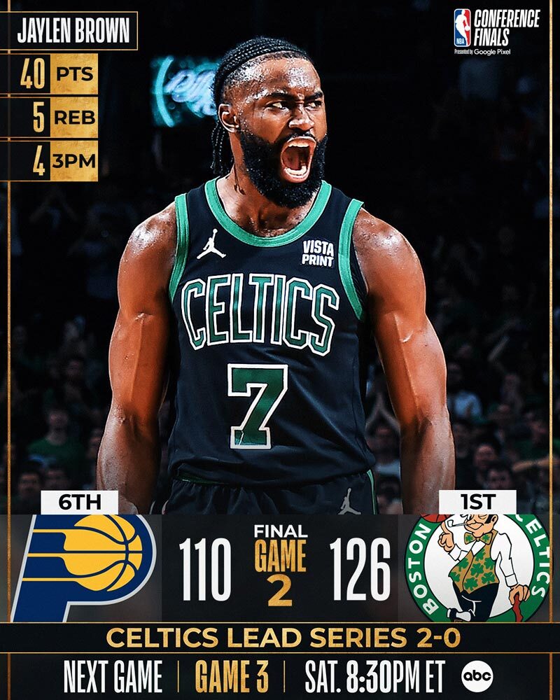 Starting 5, May 24: Jaylen Brown powers Celtics to 2-0 lead | NBA.com