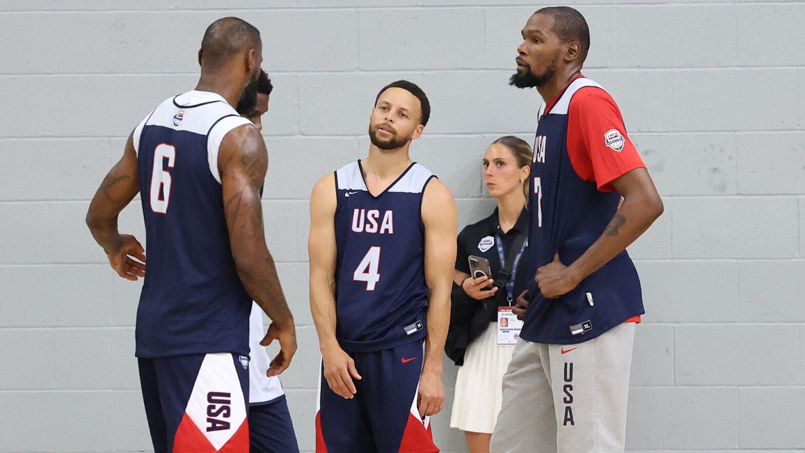 Stephen Curry, Kevin Durant and LeBron James at last team up on Olympic stage | NBA.com