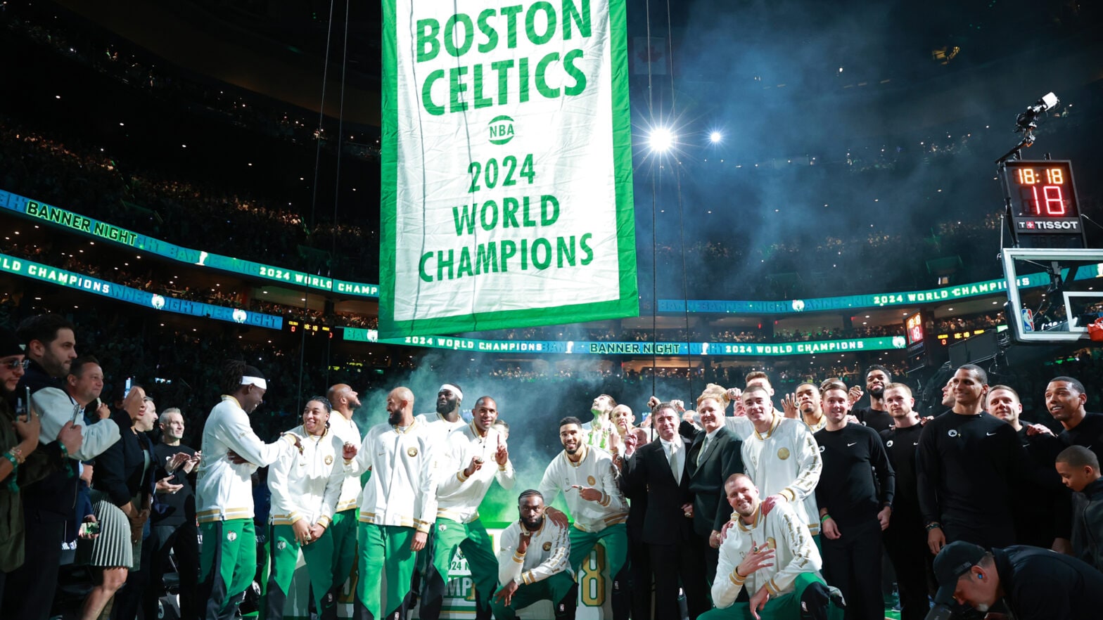 Celtics celebrate their 18th NBA title with banner-raising and ring ceremony | NBA.com