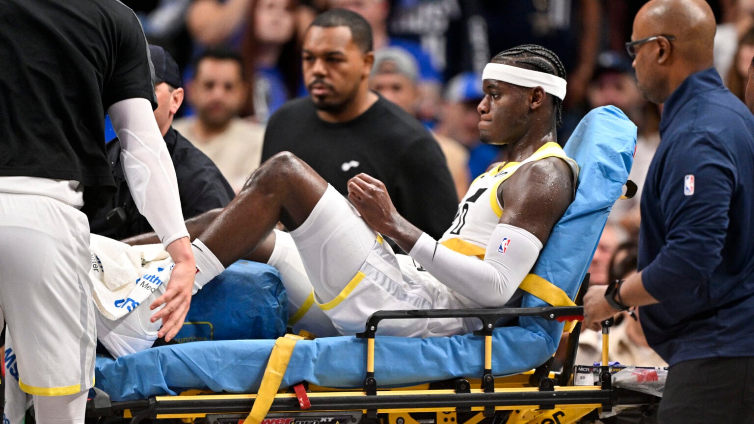 Jazz forward Taylor Hendricks undergoes surgery to repair fractured leg ...