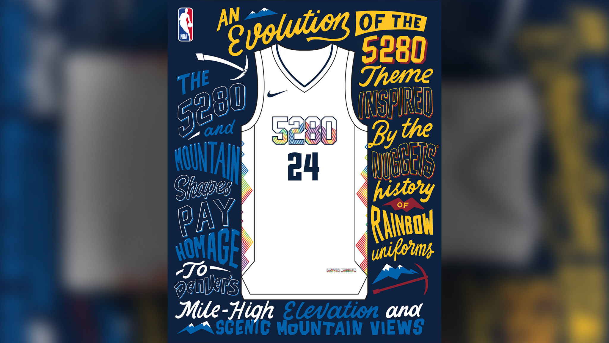 Denver Nuggets 2024-25 City Edition Uniform: Mile High mountain majesty ...