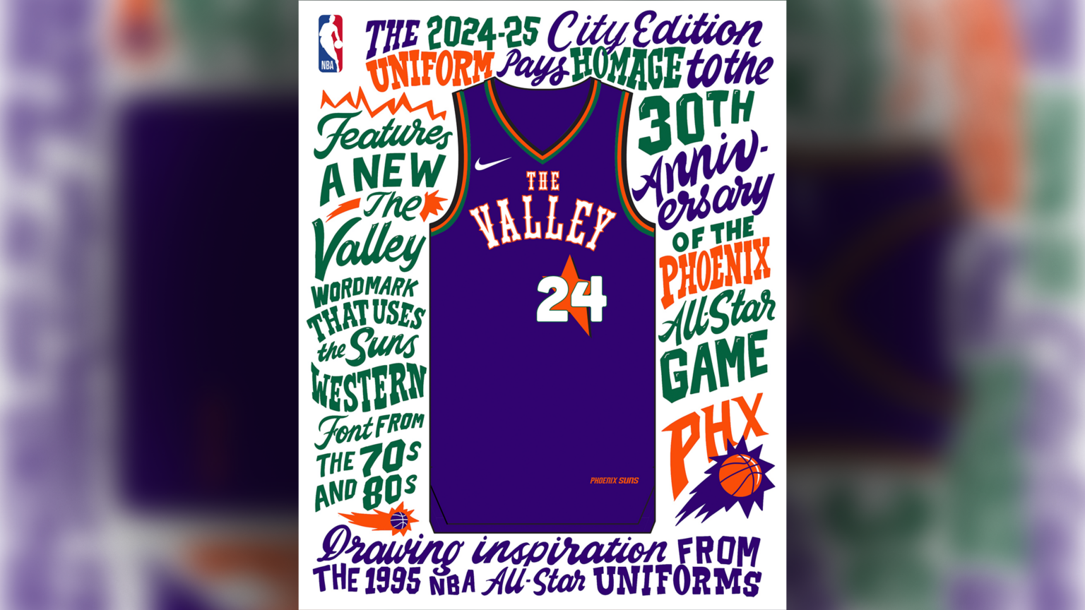 Phoenix Suns 2024-25 City Edition Uniform: For ‘The Valley’ | NBA.com
