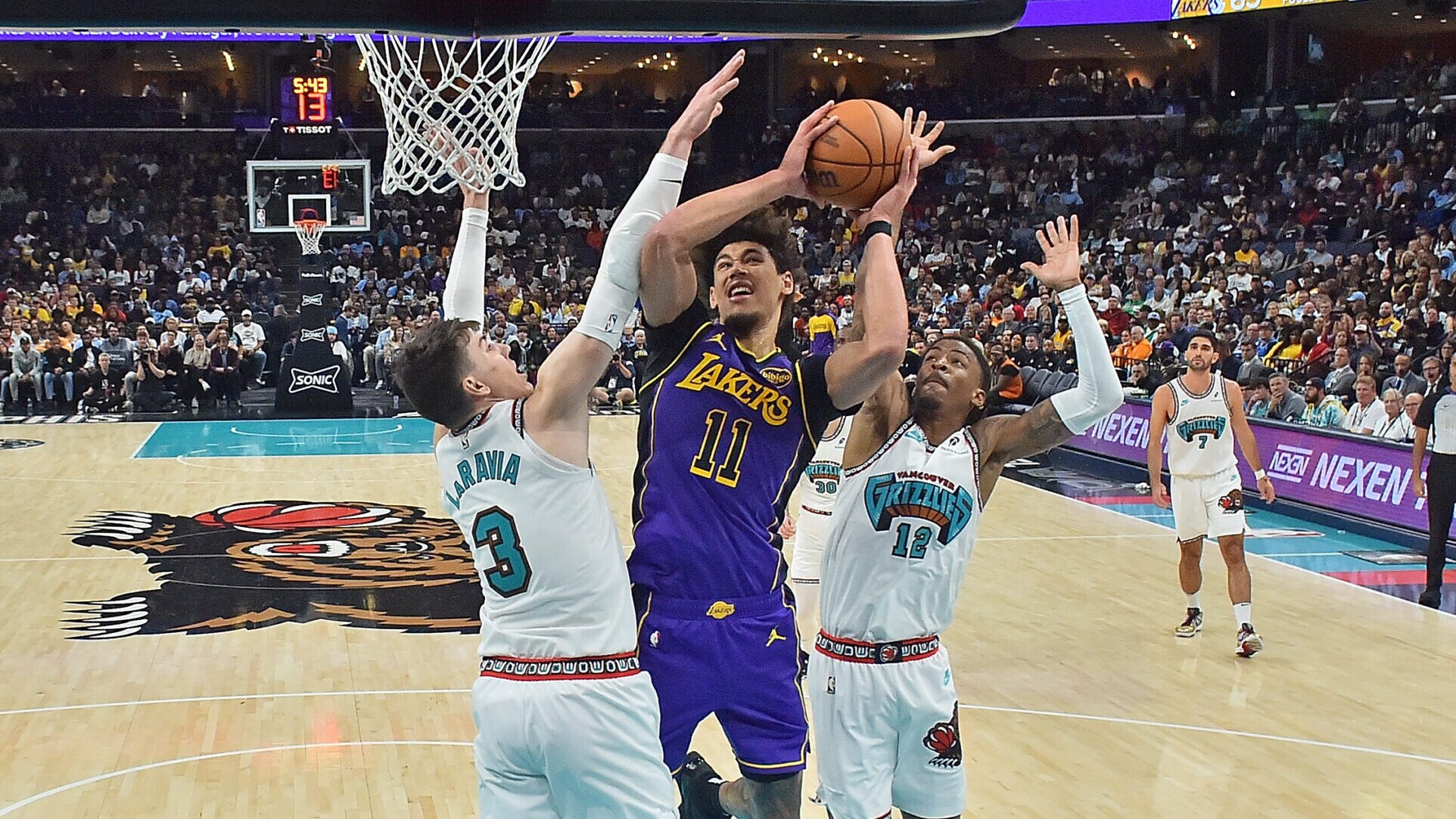 Lakers backup center Jaxson Hayes sidelined vs. Grizzlies with ankle ...