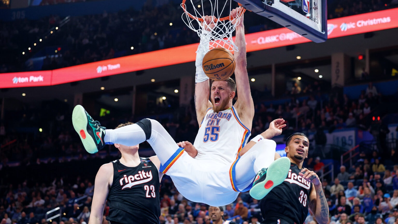 Isaiah Hartenstein posts double-double in debut with Thunder | NBA.com