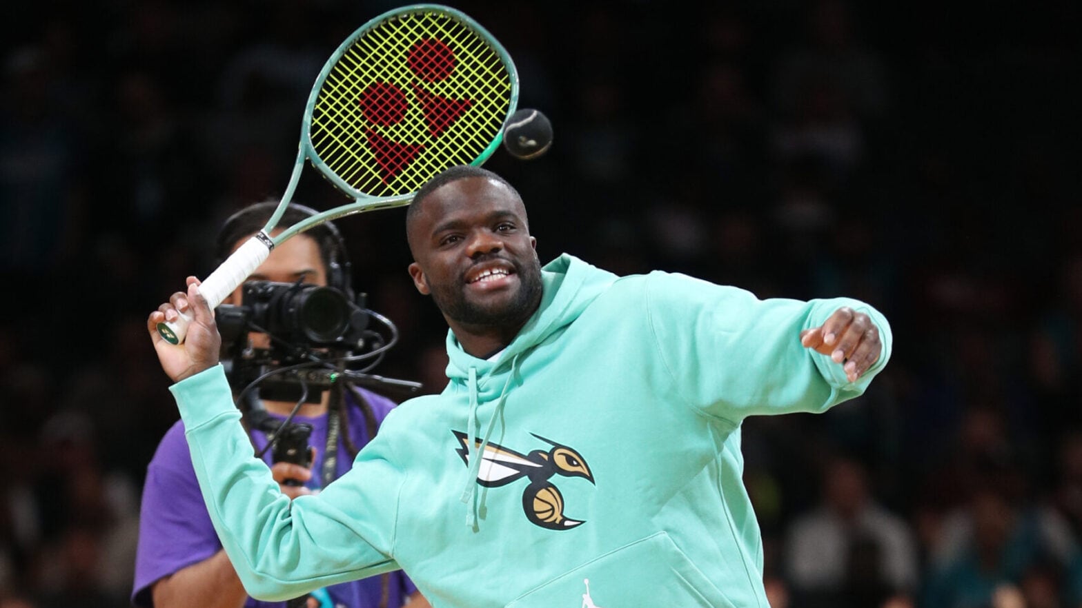 Francis Tiafoe takes in Hornets NBA game after local exhibition