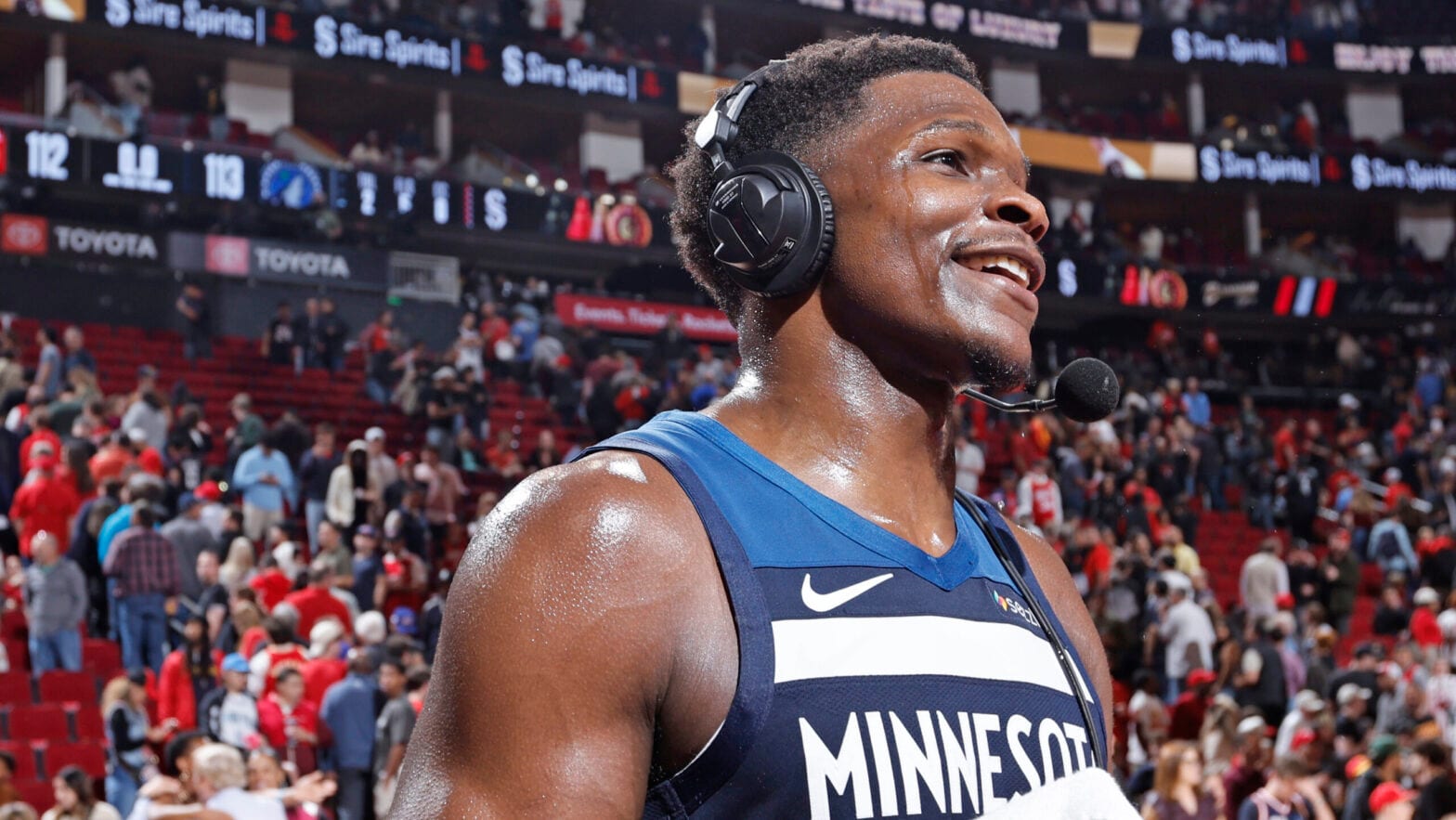 NBA fines Anthony Edwards $100,000 for profane language during TV ...