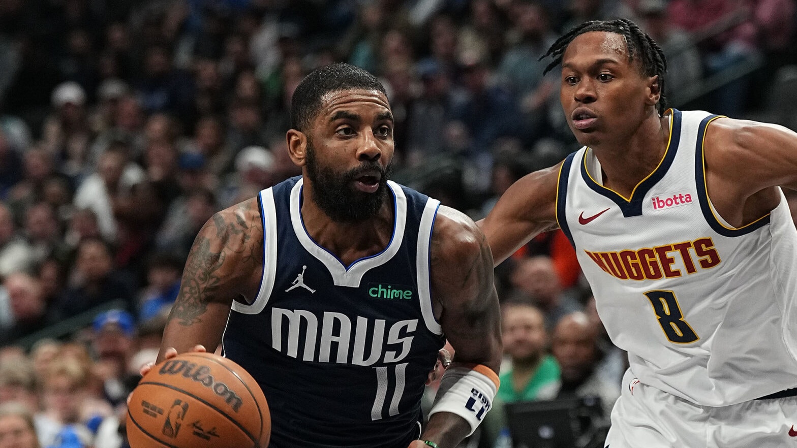 Kyrie Irving returns from 5-game absence; Dereck Lively II exits with ...
