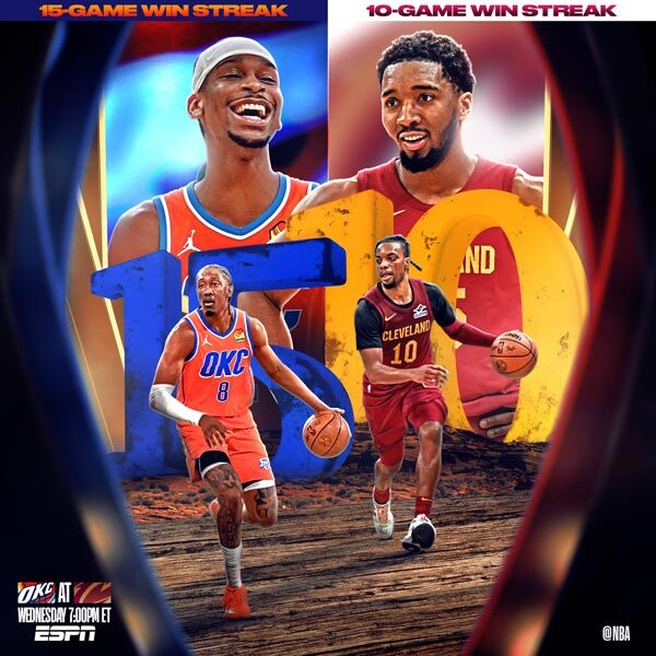 Starting 5, Jan. 8: Tonight: Cavs-Thunder, a one-of-a-kind matchup ...