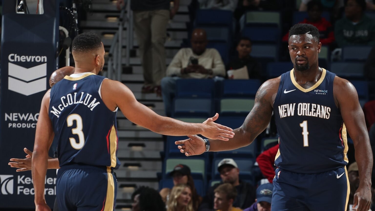 Pelicans' Zion Williamson (back), CJ McCollum (foot) out for rest of 2024-25 season | NBA.com