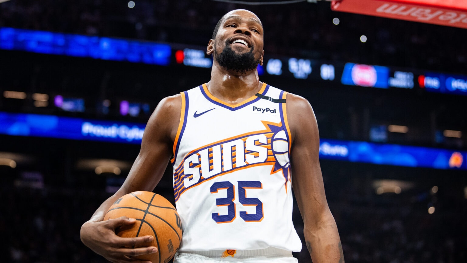 Kevin Durant wins PBWA's Magic Johnson Award for 2024-25 season | NBA.com