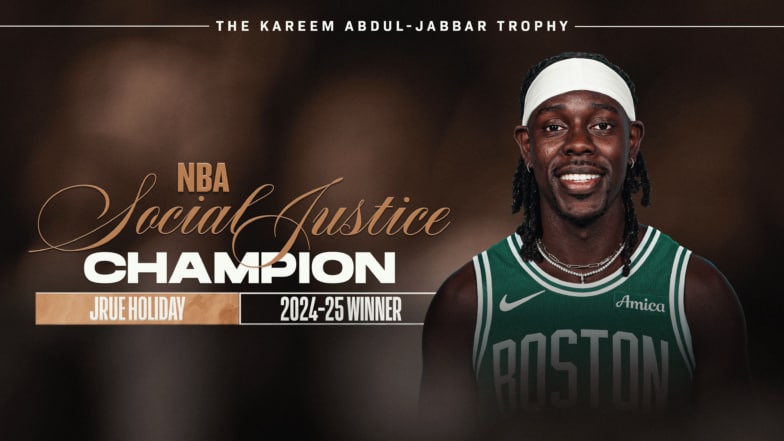 Jrue Holiday named 2024-25 NBA Social Justice Champion and will receive ...