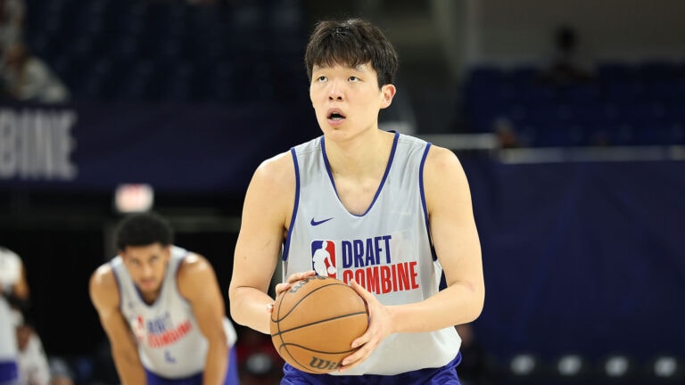 China's Yang Hansen takes part in Draft Combine, eyes spot in NBA | NBA.com
