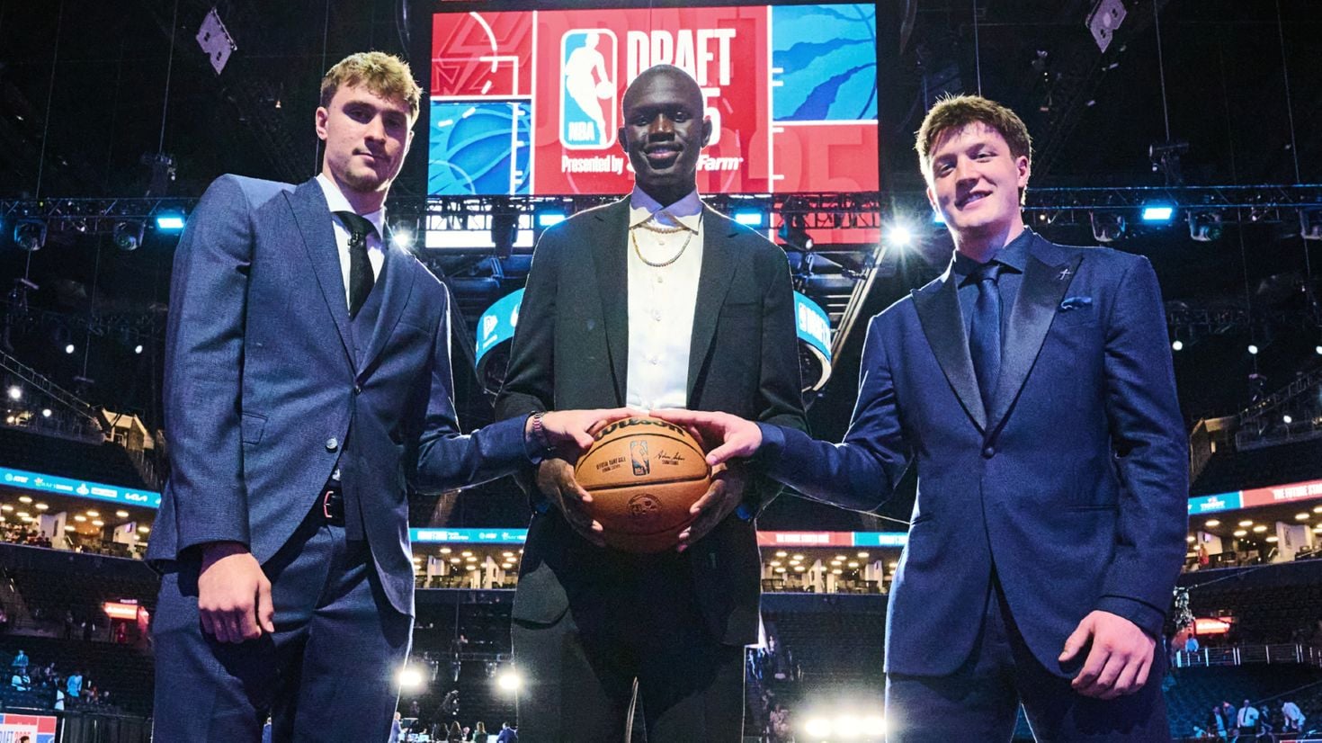 Cooper Flagg looks comfortable as No. 1 pick gets introduced in Dallas | NBA.com