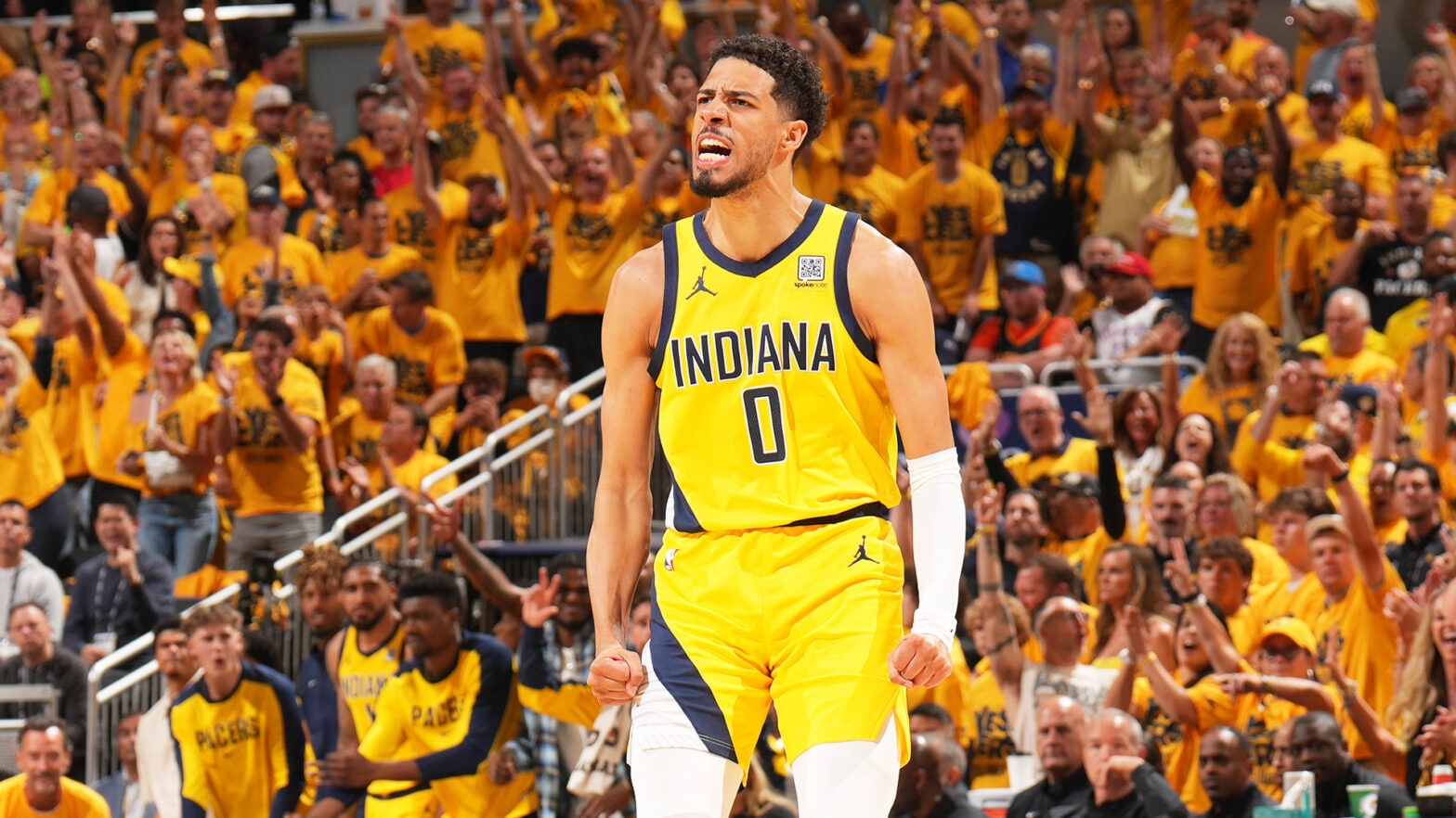 Tyrese Haliburton helps spark Pacers’ Game 6 win while playing with ...