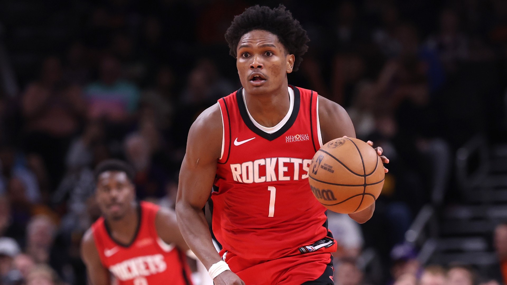 The Athletic: How Amen Thompson has become Rockets' floor raiser with ...