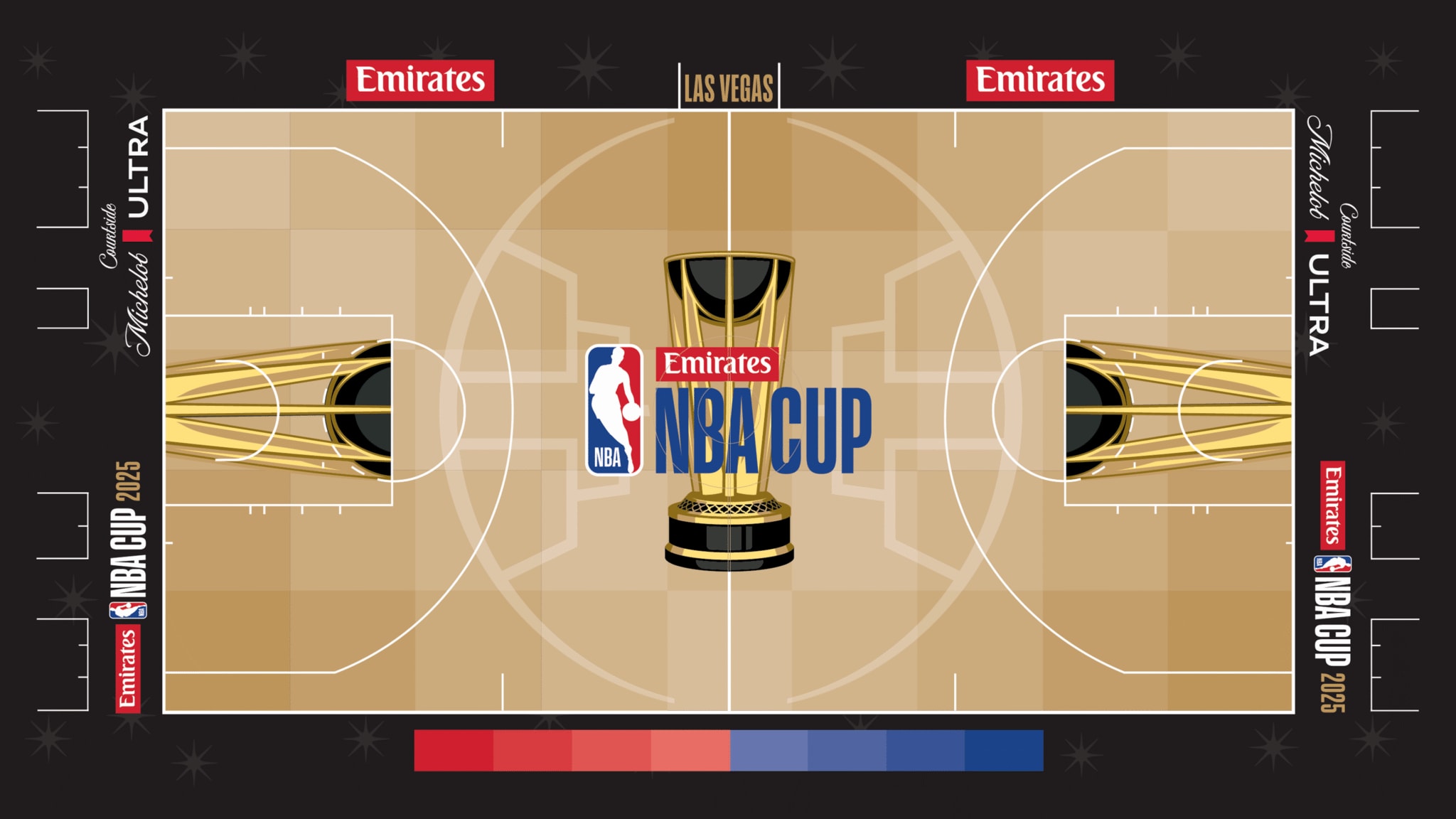 Emirates NBA Cup 2025 court unveiled in Las Vegas | NBA.com