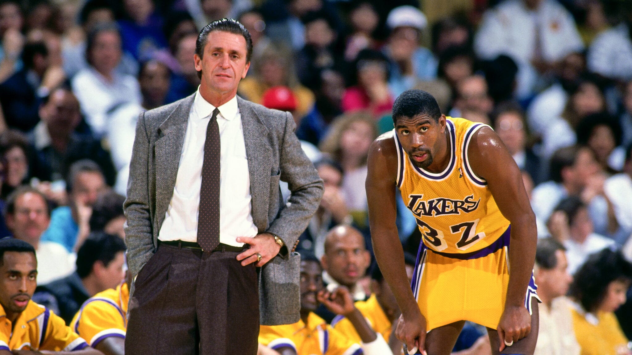 Pat Riley becomes 1st coach immortalized by Lakers with statue | NBA.com