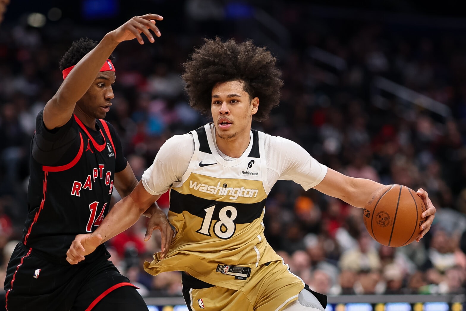 Wizards' forward Kyshawn George (elbow) out at least 3 weeks