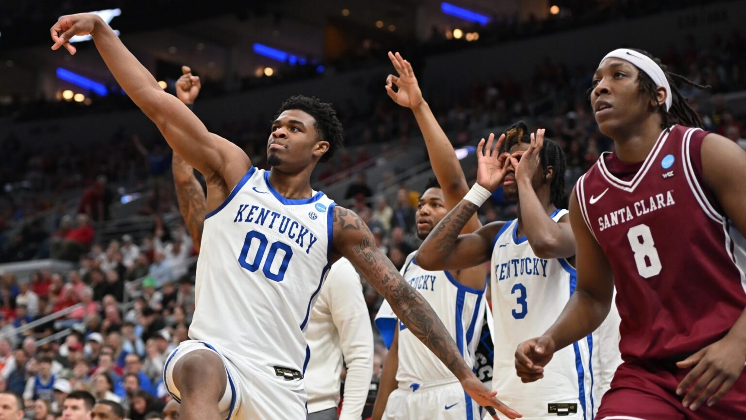 NCAA Tournament: Kentucky tops Santa Clara in OT