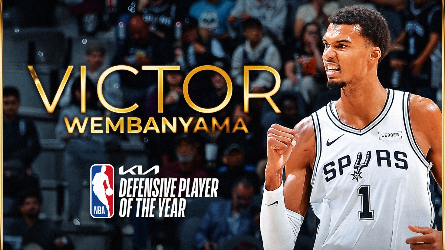 Spurs' Victor Wembanyama named 2025-26 Kia NBA Defensive Player of the ...