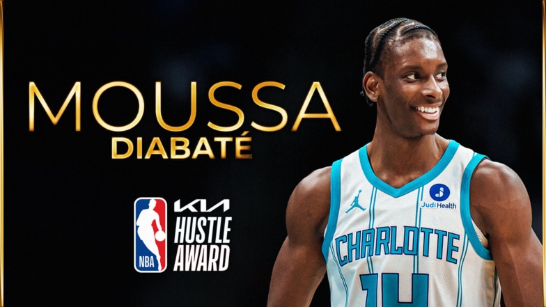 Hornets' Moussa Diabaté named 2025-26 Kia NBA Hustle Award winner | NBA.com