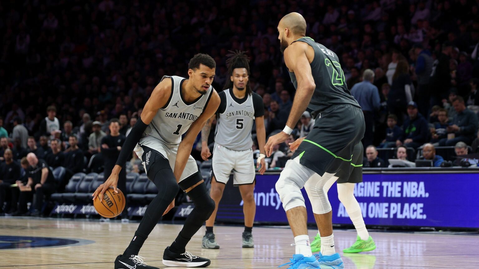 The Athletic: Rudy Gobert and Victor Wembanyama now stand in each other ...