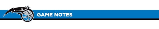 Game Notes | Orlando Magic